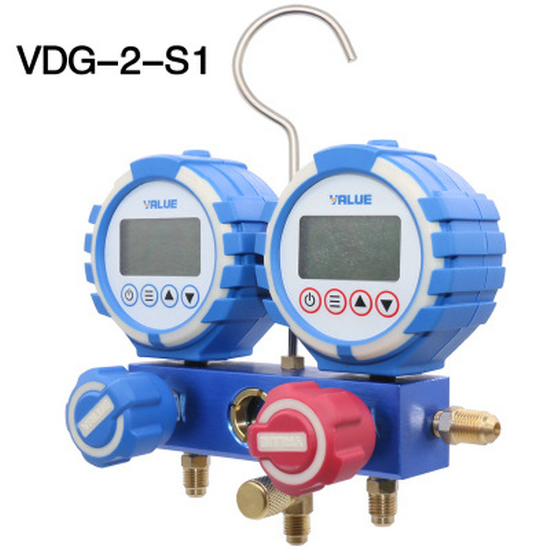 飞越精准数显VDG-2-S1/VDG-4-S1/VDG-1/VDG-S1单表双表冷媒加氟表-阿里巴巴
