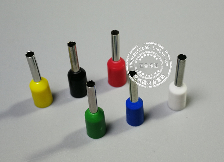 VE0508欧式端子针形端子 0.5平方 管形端子管型接线端子插针E0508-阿里巴巴