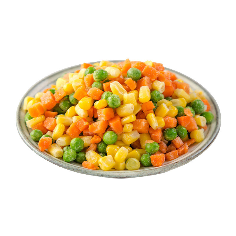 速冻杂豆 冷冻杂菜粒1kg什锦饭时令三色菜甜玉米胡萝卜青豆粒10包-阿里巴巴