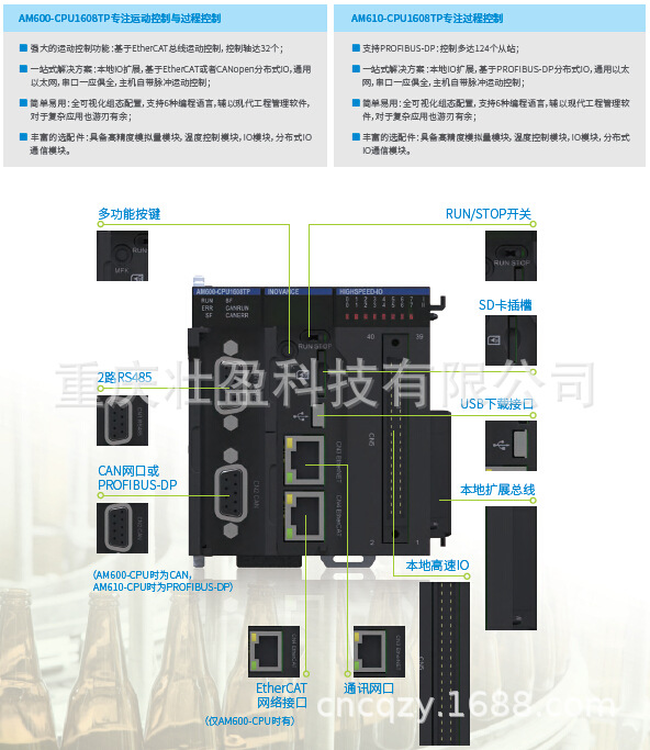 AM600-CPU1608TP 汇川运动控制型PLC-阿里巴巴