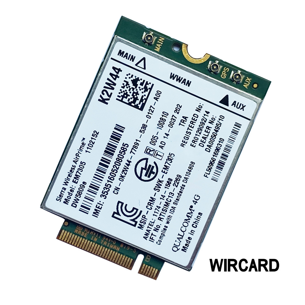 EM7305 DW5809E LTE NGFF接口3G 4G模块 Venue11 Pro K2W44 J9P6J-阿里巴巴