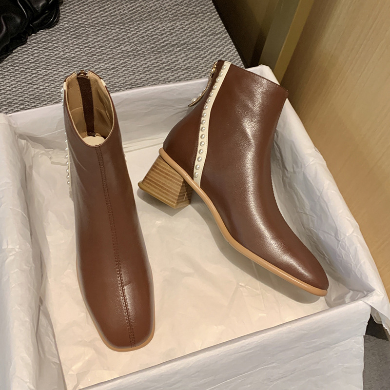 Chiko Aliza Square Toe Block Heels Boots