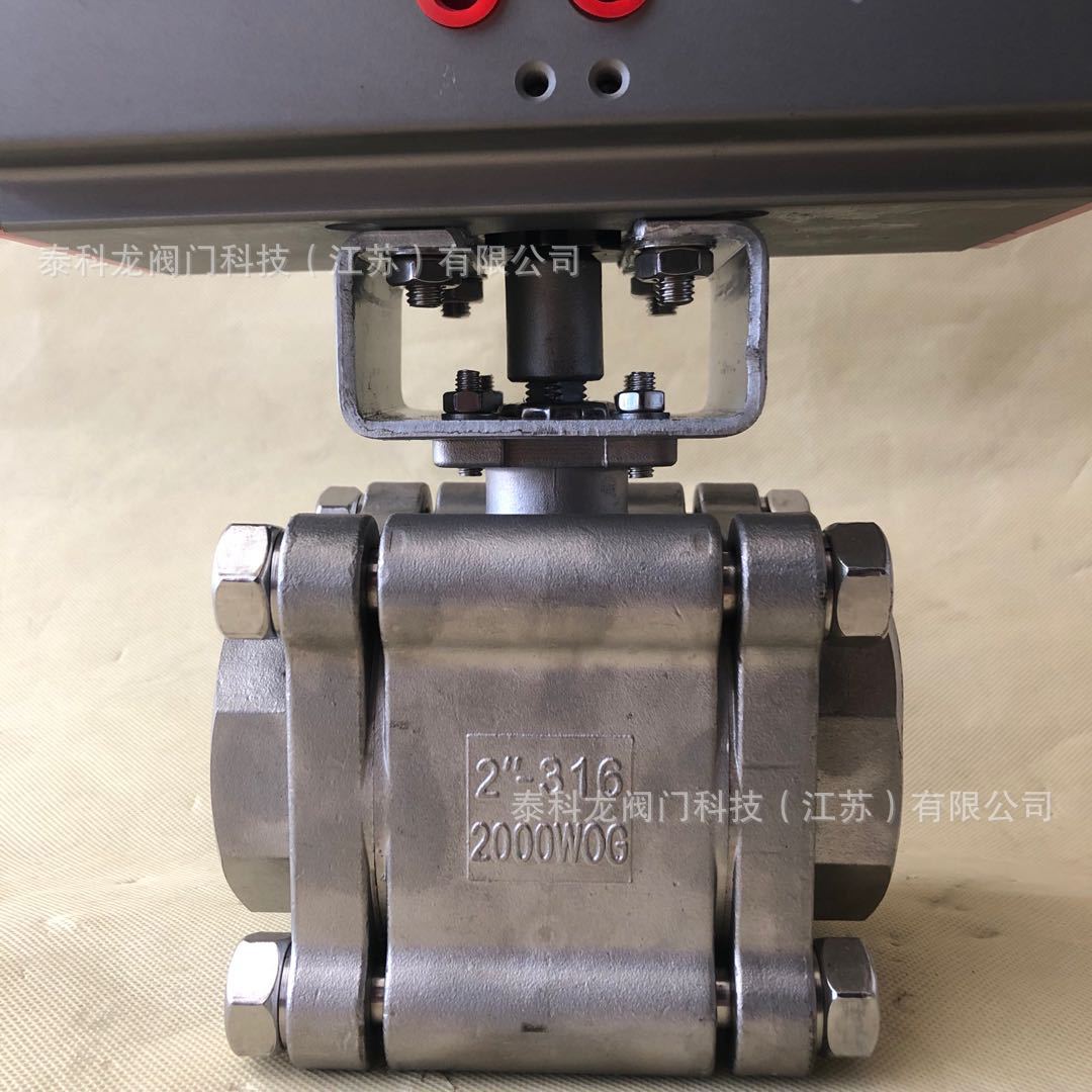 Q611F-40P/64P不锈钢304高压内螺纹气动球阀三片式丝扣口气开球阀-阿里巴巴