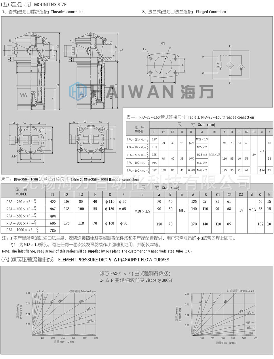RFA回油滤油器RFA-400*10F-C,RFA-400*30F-C,RFA-630*3F生产厂家-阿里巴巴
