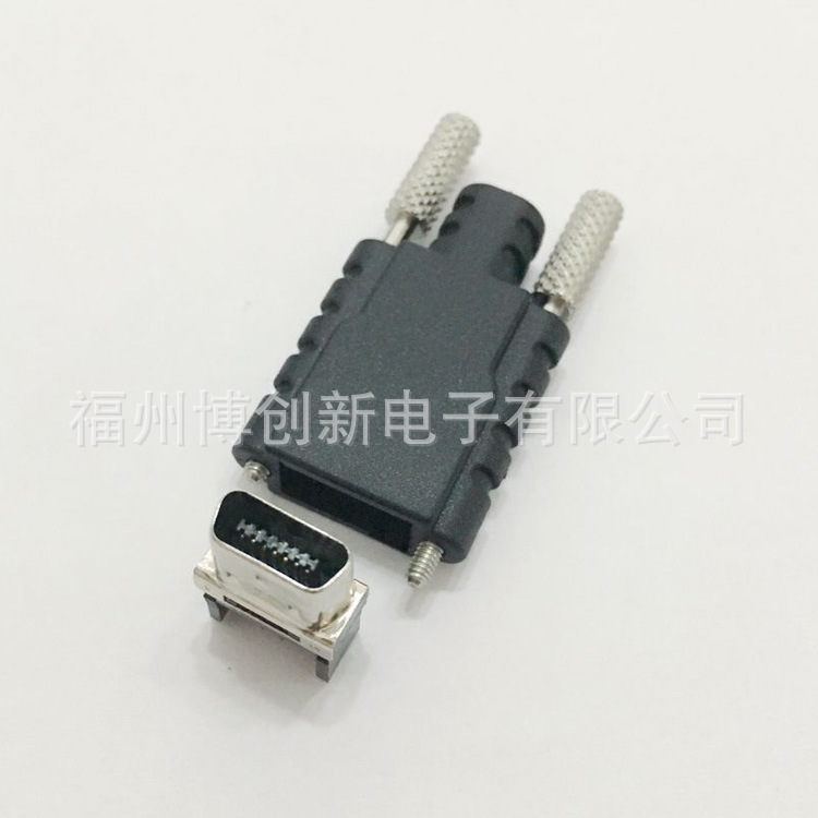 HDR-14P焊接式HDR-E14MSG1+HDR-E14LPA5 安川伺服CN3插头MINI 14-阿里巴巴