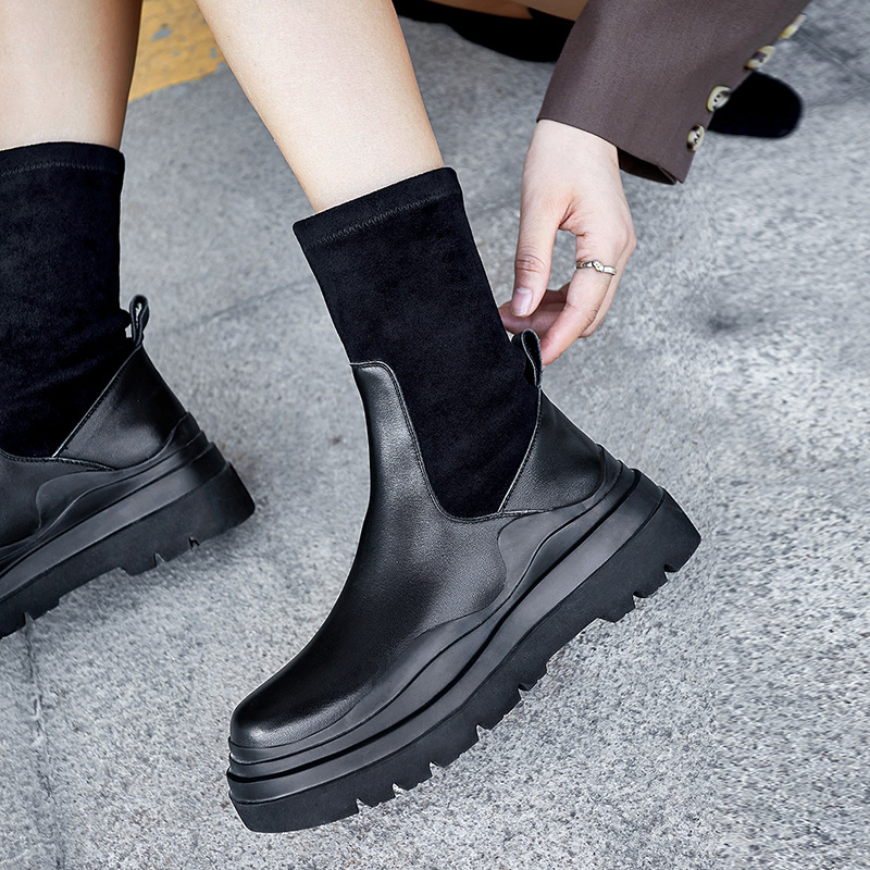 Chiko Edna Round Toe Flatforms Boots