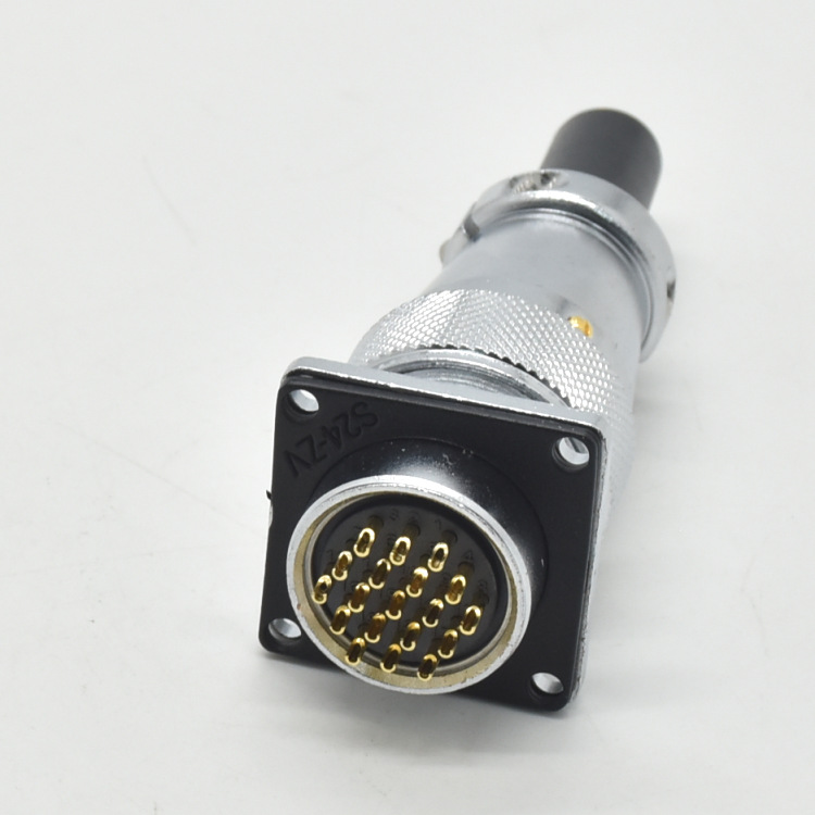 WS24J19TQ+WS24K19Z机械设备圆形连接器板对线航空插头19芯-阿里巴巴