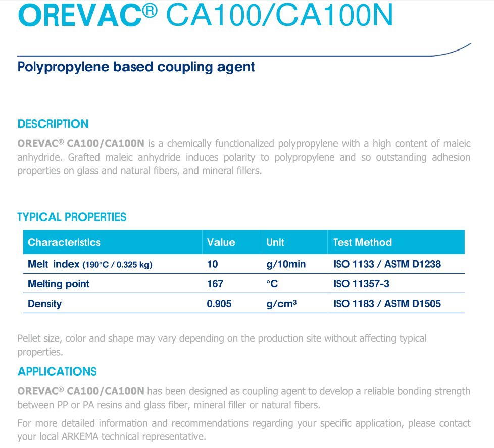 PP接枝马来酸酐聚丙烯有优异的附着力CA100 CA100N 提高粘合强度|价格|厂家|多少钱-全球塑胶网