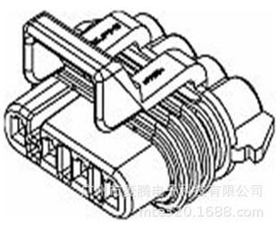 DELPHI 德尔福 12162144 连接器 4芯 胶壳 插头-阿里巴巴