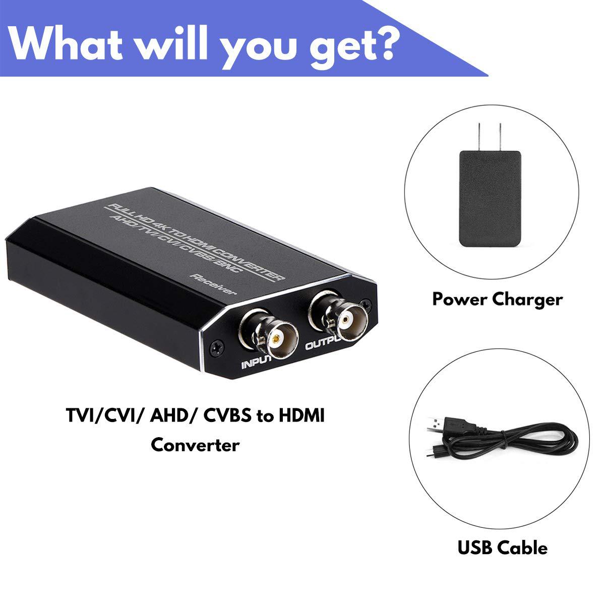 TVI/CVI/AHD/CVBS转HDMI输出转换器4K TVI/AHD TO HDMI AHD转HDMI-阿里巴巴