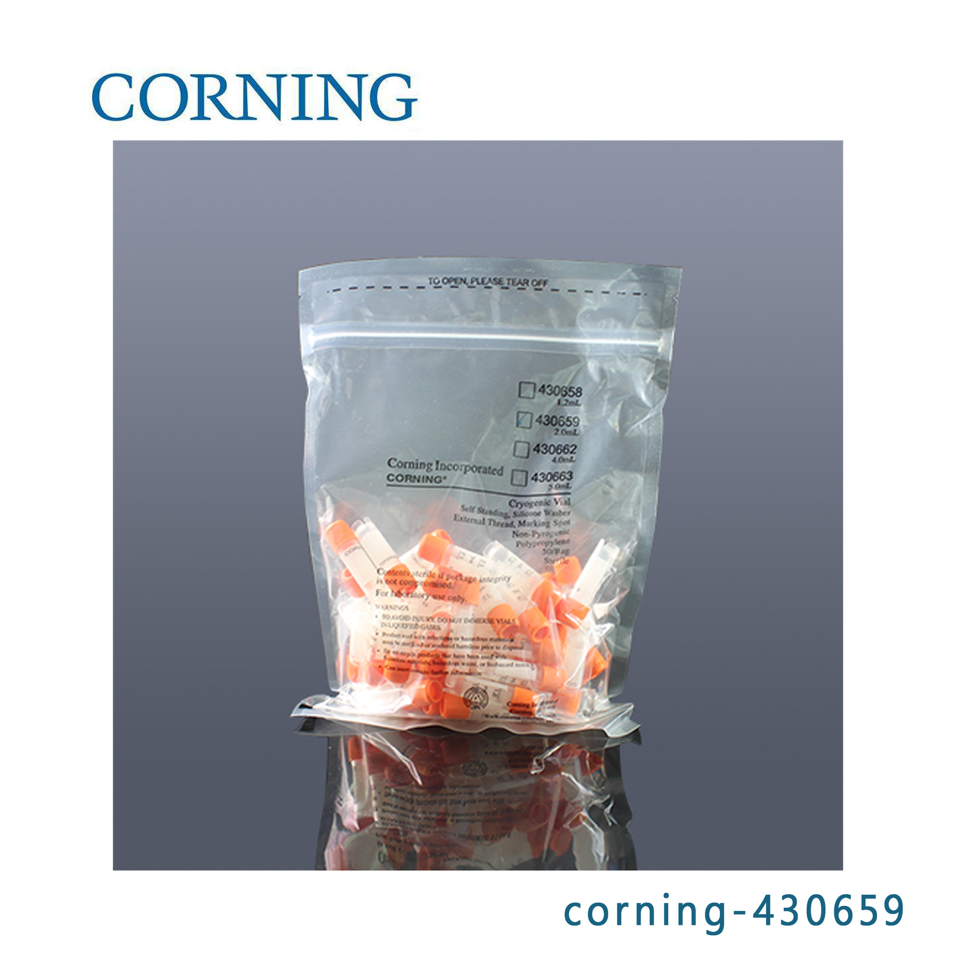 康宁 Corning 430659 2.0ml可立外旋冻存管 50支/包 实验室耗材-阿里巴巴