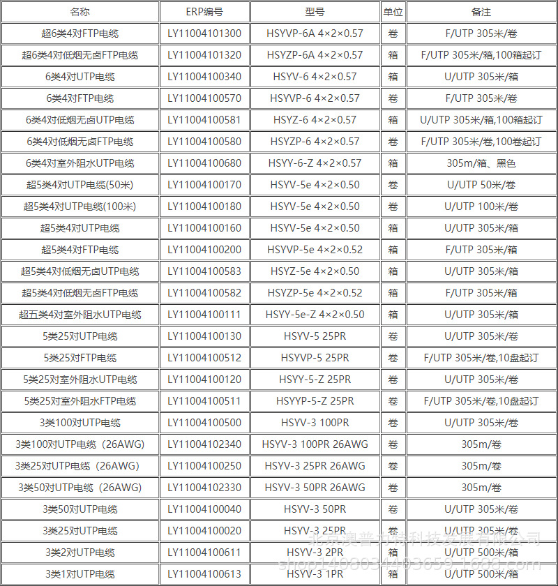 普天天纪HSYV-6 六类四对UTP电缆 六类非屏蔽工程网线 中国普天-阿里巴巴