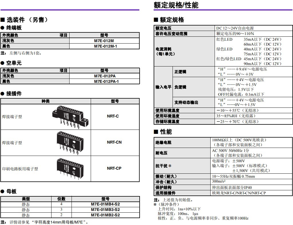 OMRON欧姆龙数字显示单元M7E系列M7E-01DRN2 M7E-01DGN2-阿里巴巴