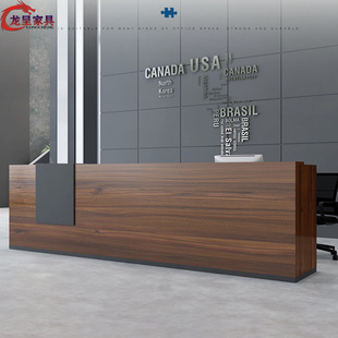 公司前台桌接待台简约现代吧台饭店收银台美容院咨询台柜台桌子-阿里巴巴