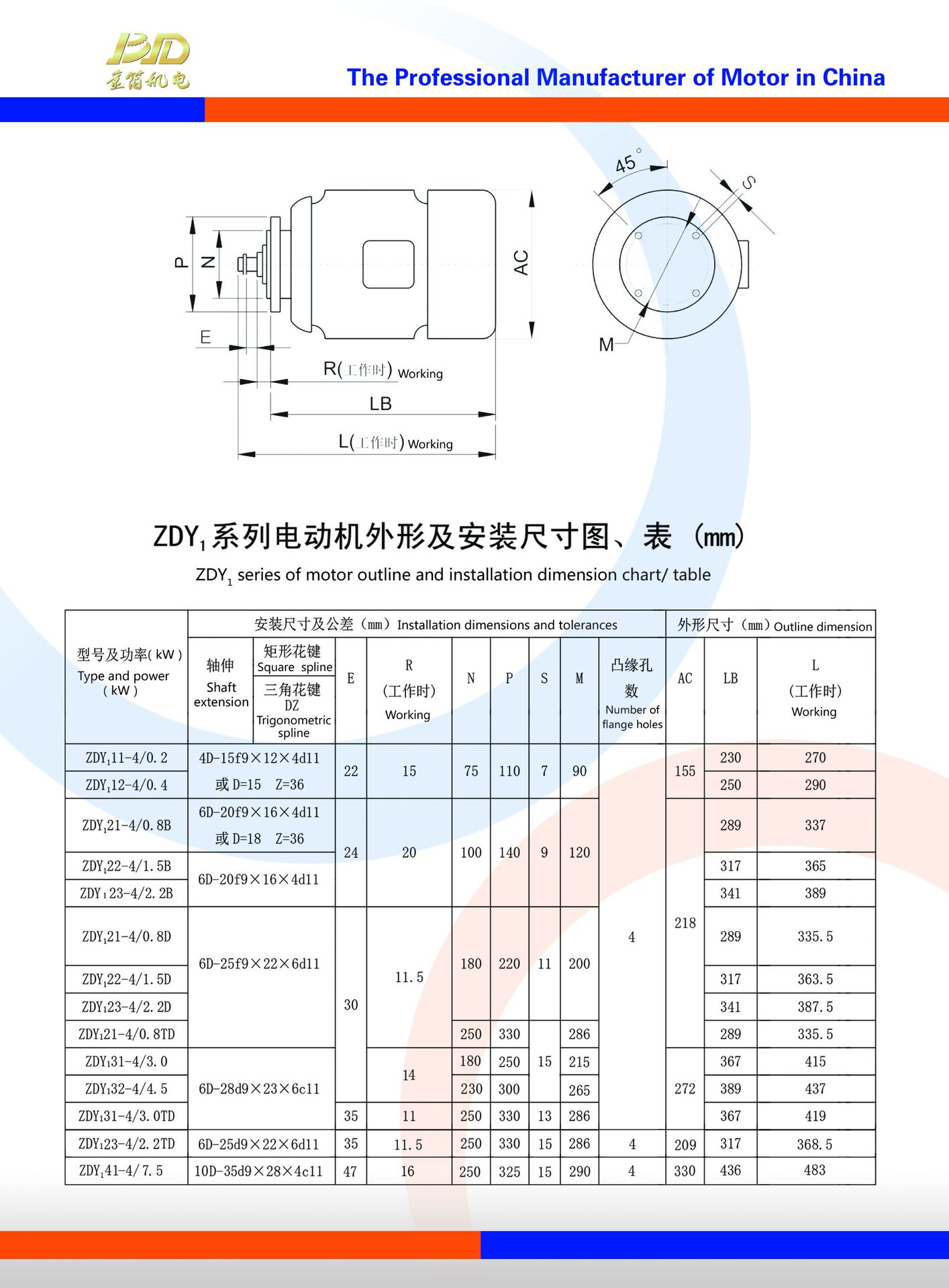 麟风 供应ZDY21-40.8KWB/D锥形转子制动电动机 锥形起重电机-阿里巴巴