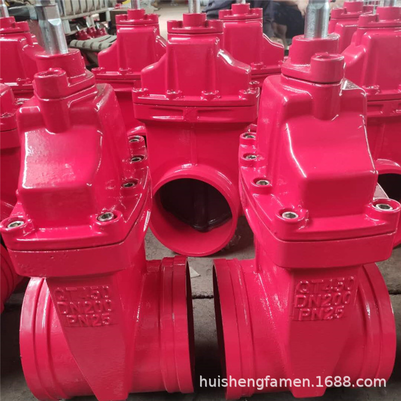 定制Z85X沟槽暗杆闸阀 球墨铸铁消防阀门 卡箍软密封闸阀开关-阿里巴巴