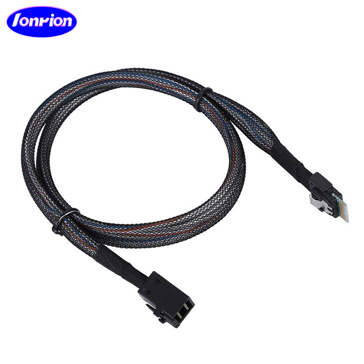 PCIE4.0 Slimline SAS SFF-8654 4i 38P转Mini SAS HD SFF-8643线-阿里巴巴