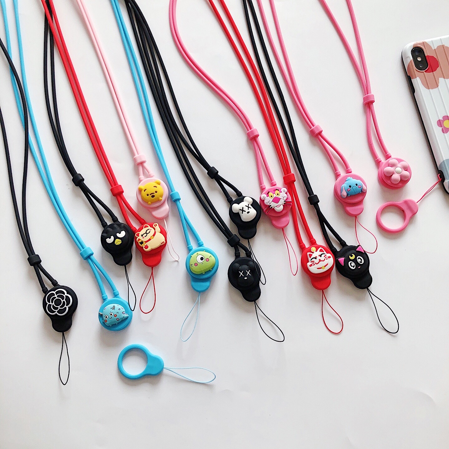 手机挂绳二合一硅胶长绳子个性创意挂件挂饰手机链可拆防摔挂脖绳-阿里巴巴