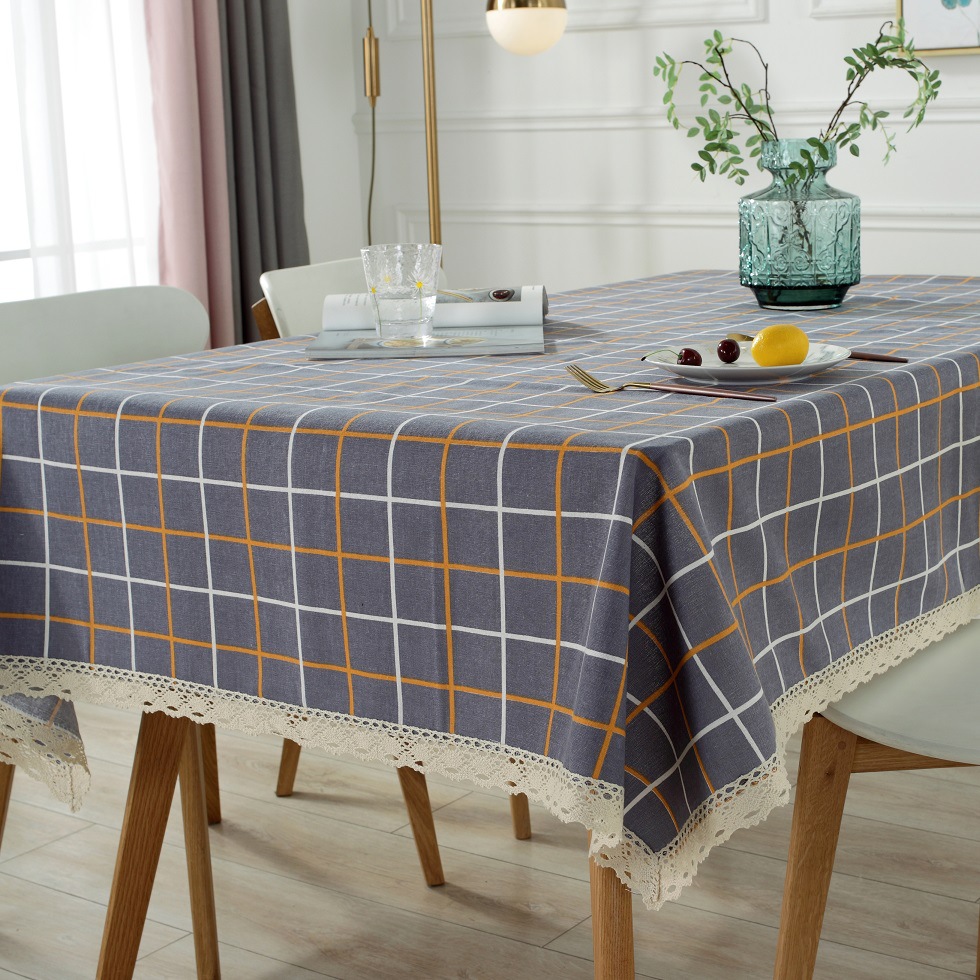 Nordic Cotton Linen Tablecloth Pastoral Style Table Cloth Fashion ...