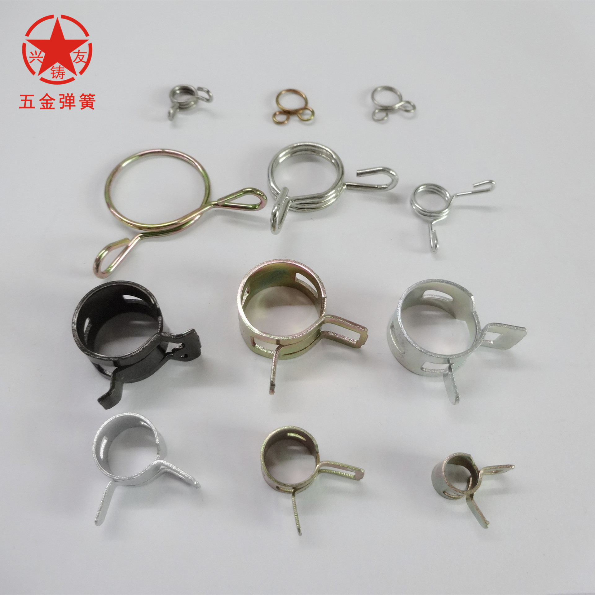 厂家直供钢丝档圈 弹簧卡扣 管道卡簧 单耳卡子 弹性卡箍批发-阿里巴巴