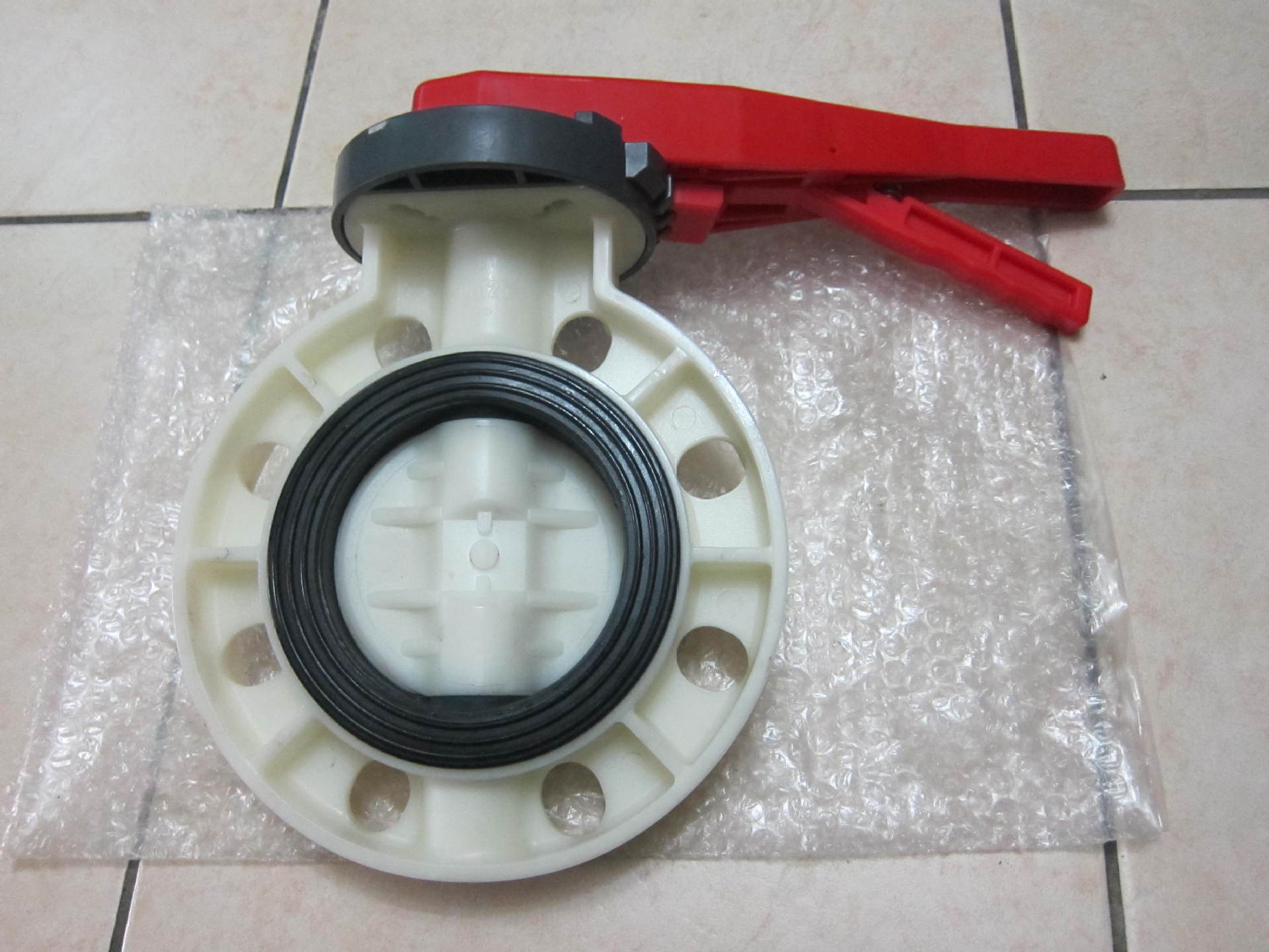 供应塑料阀门 FRPP手动蝶阀 D71X-10S DN125 高温液体中使用-阿里巴巴