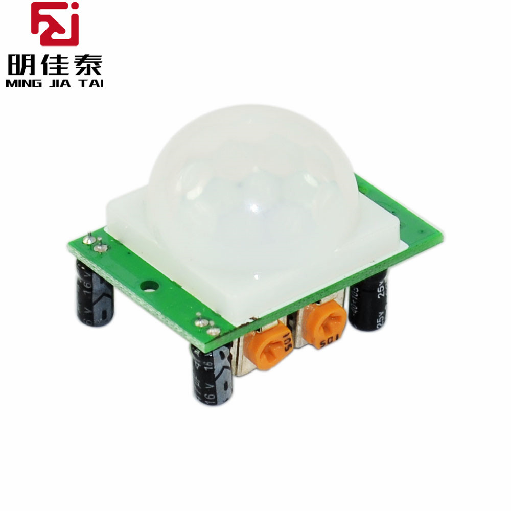 HC-SR501 人体红外感应模块 热释电 传感器 进口探头 绿蓝板可选-阿里巴巴