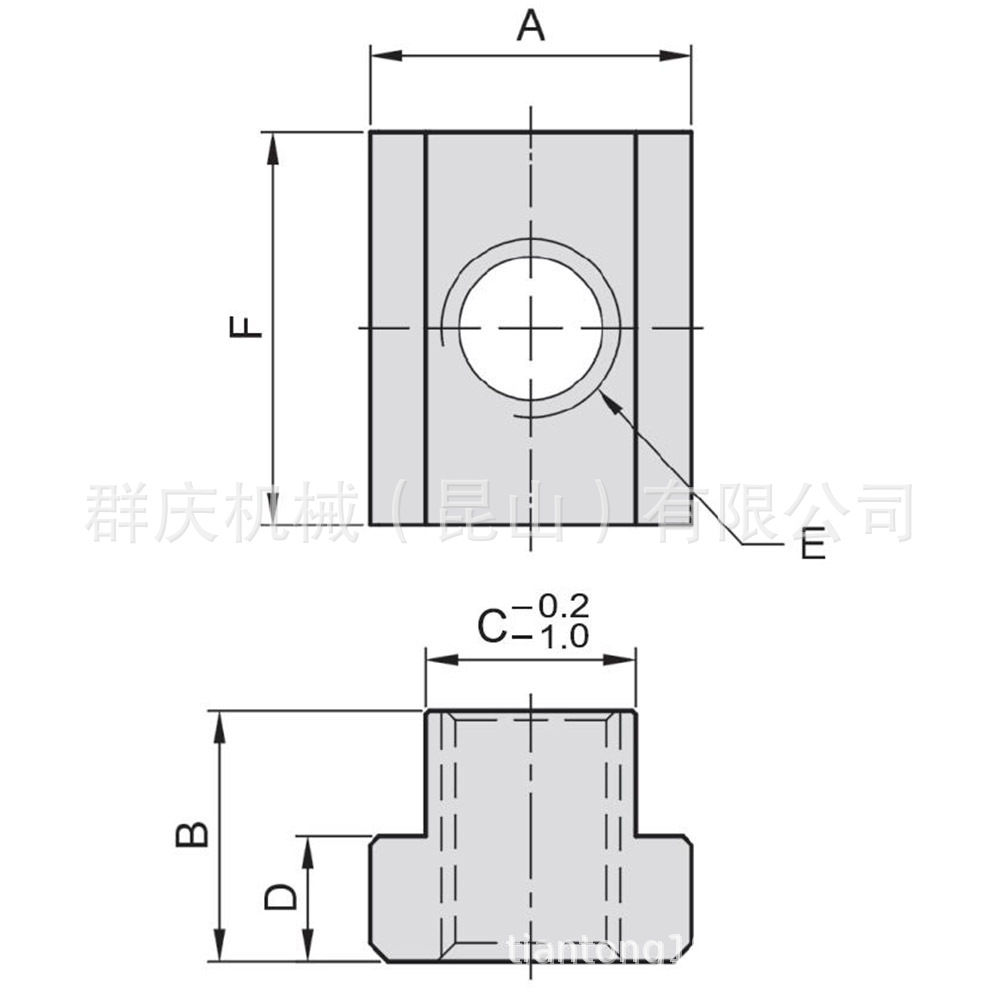 PT06 T型螺帽 台湾昱暐（昱伟、昱韦）LEAVE 治具-阿里巴巴