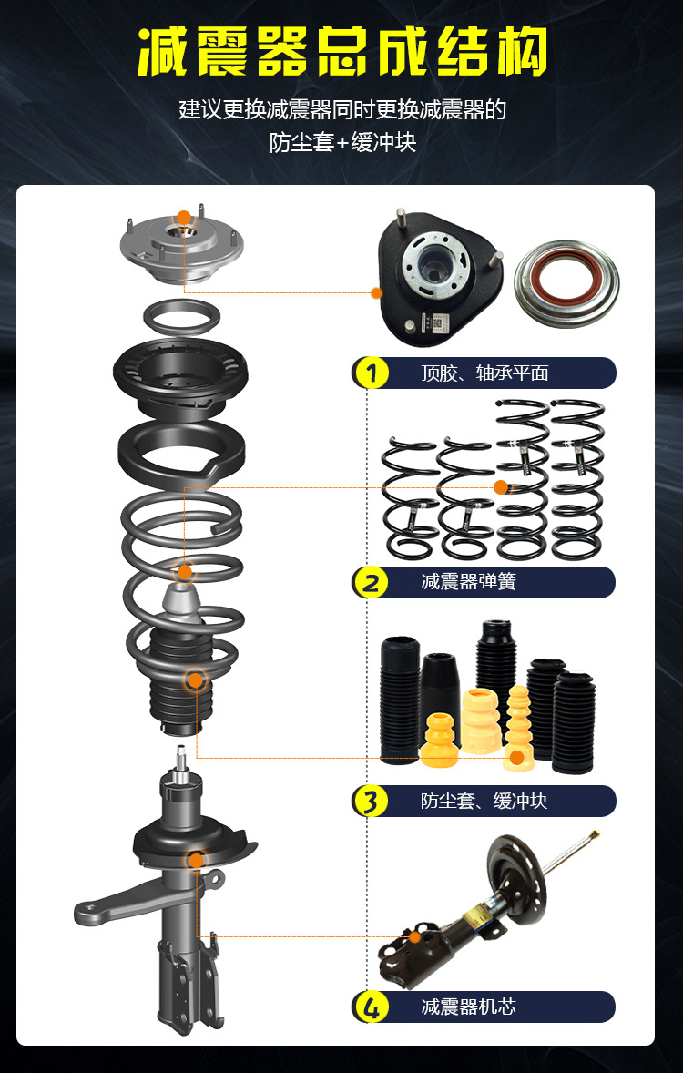 适用W246前机汽车减震器避震器2463232900-阿里巴巴