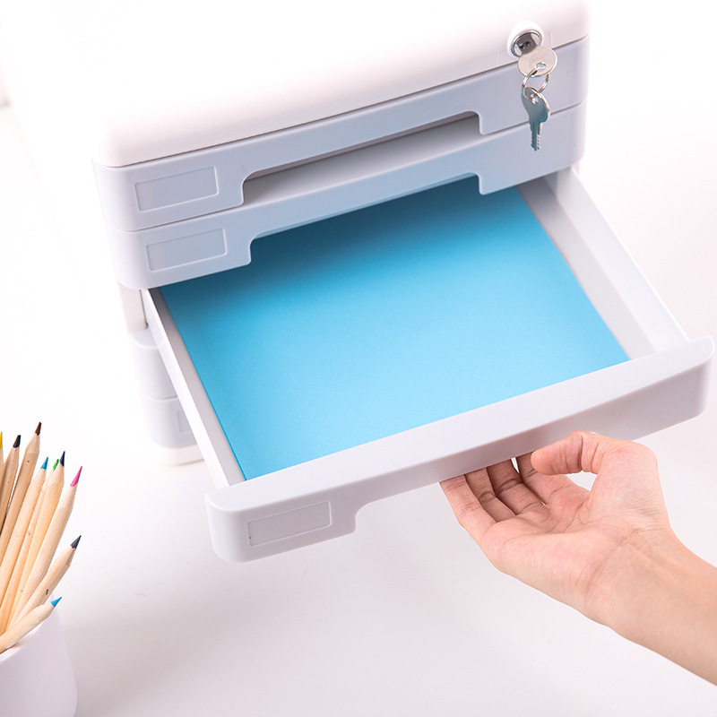 Deli 9779 Desktop File Cabinet 5-Layer Data Cabinet A4 Multi-Layer ...