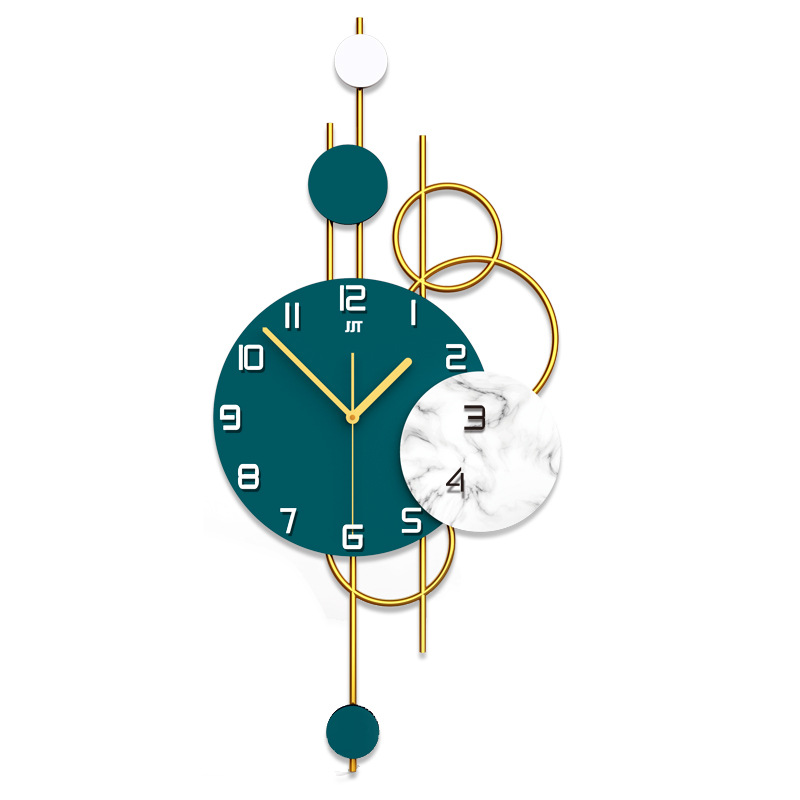 New Arrival Clock Wall Clock Living Room Light Luxury Clock Wall ...