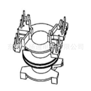PQ3535变压器骨架PQ3536 PQ3537电源骨架PQ35双槽骨架立式6+6-阿里巴巴