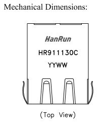 HR911130C汉仁原厂网络通信变压器摄像头台式机网络口RJ45连接器-阿里巴巴
