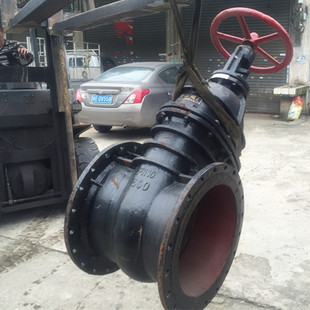 燕山阀门 铸铁法兰暗杆闸阀 铁杆Z45T-10大口径DN500-DN2200-阿里巴巴