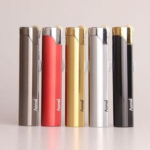 AM228半圆精品长条可锁定火焰精品金属直冲打火机批发雪茄-阿里巴巴