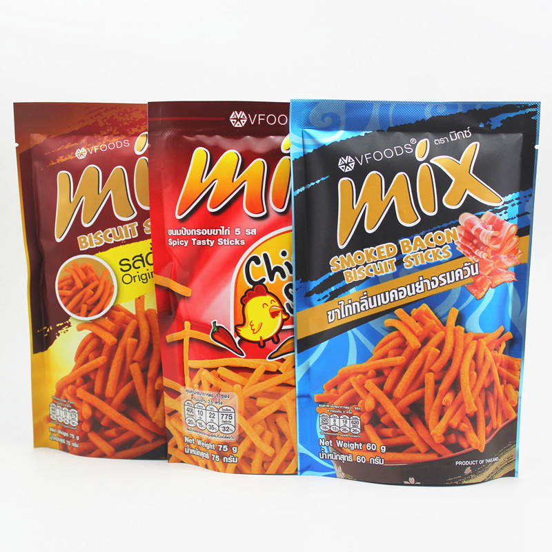 Thai imported snacks shrimp strips VFOODS MIX crispy strips/corn strips ...