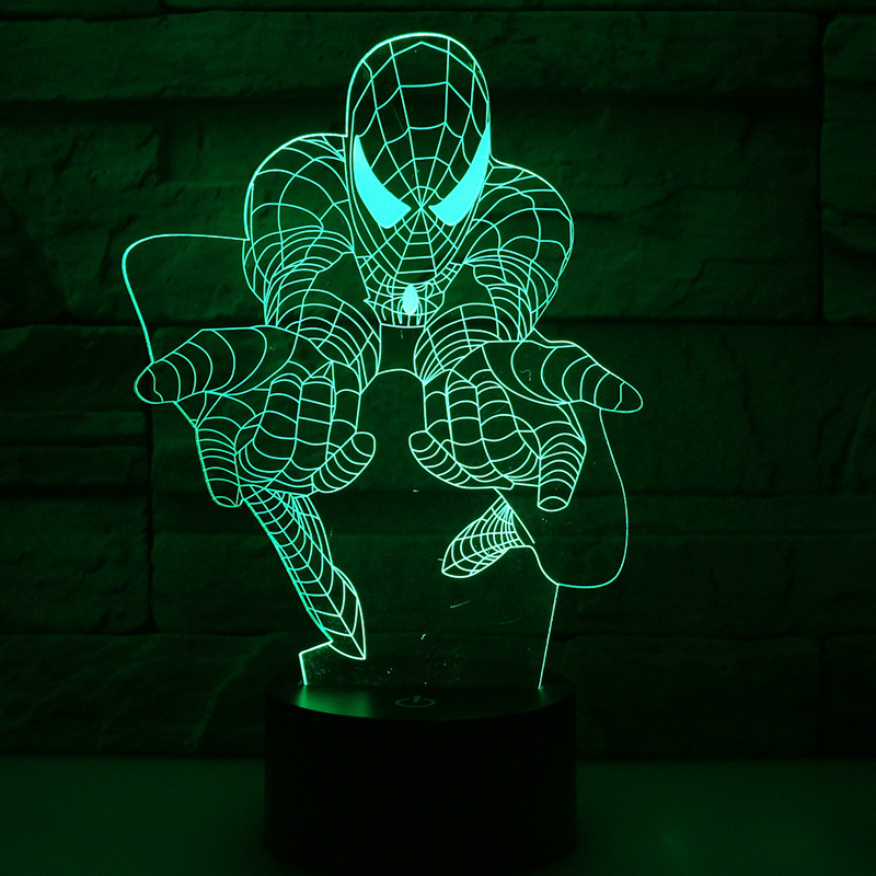Three-Dimensional Colorful Led 3D Small Night Lamp Touch Usb Eye ...