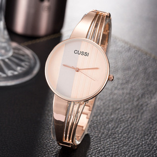 CUSSI 品牌手表 女款外贸合金电镀简约手链 女士精品石英表批发-阿里巴巴