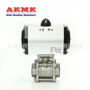 气动螺纹球阀Q611F-40P系列二通三片外加剂球阀阀门螺纹水阀-阿里巴巴