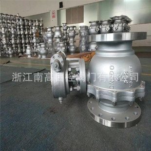 Q341H-16C DN100 铸钢法兰 涡轮传动硬密封球阀 南高阀门-阿里巴巴