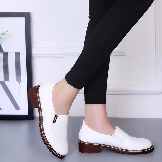 2023 spring single shoes ladies new heel pedal low shoes Joker casual ...