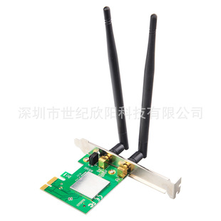 8192EE 新款工厂直销 PCI-E 300Mbps 台式机无线网卡 附小挡板-阿里巴巴