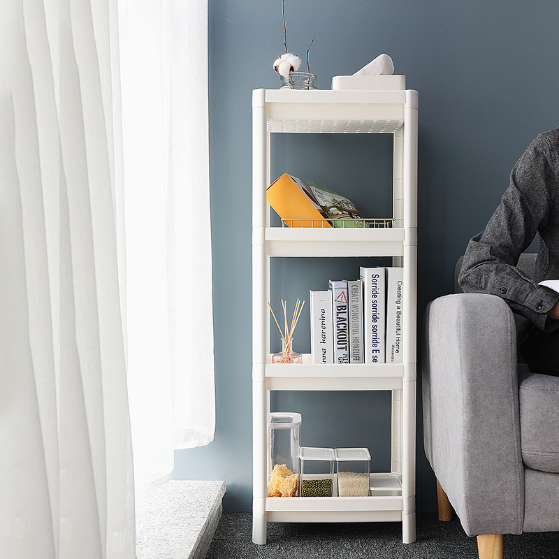 Kitchen Storage Rack Bathroom Floor-Standing Multi-Layer Storage Rack ...