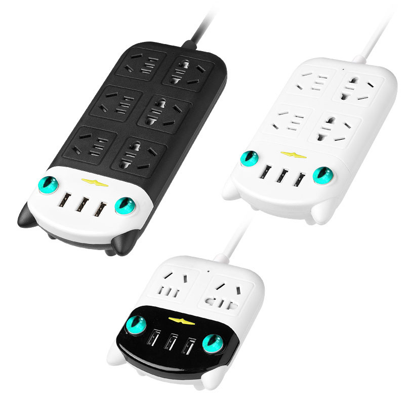 Intelligent plug-in multi-function socket usb plug-in board with cable ...