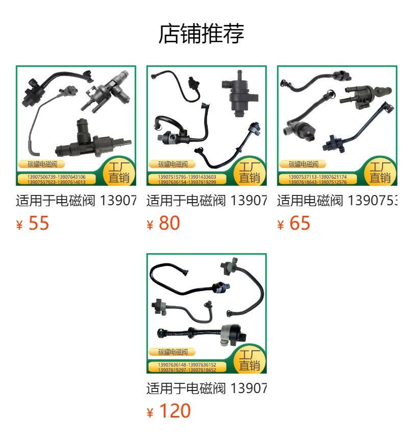 适用于宝马5系X3 燃油箱碳罐电磁阀 13902366580 13907636143-阿里巴巴