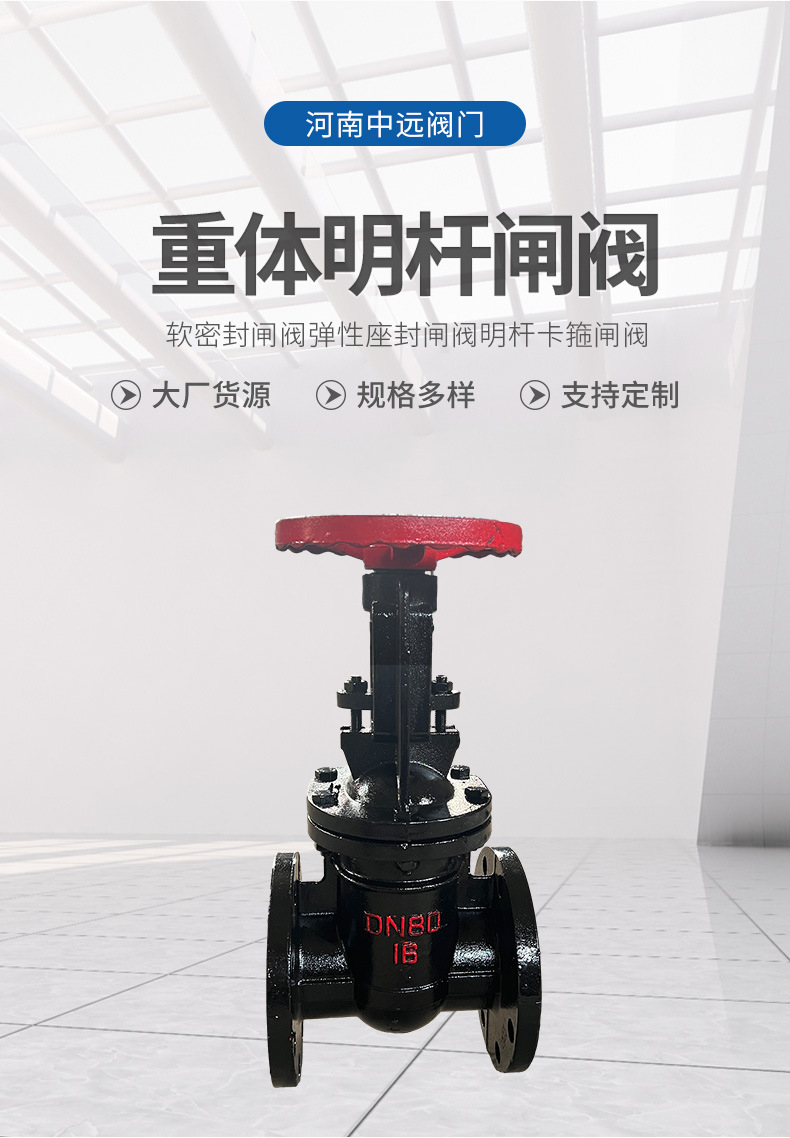 防护明杆闸阀Z41T-16手动铸铁水利重体明杆法兰阀门人防防护闸阀-阿里巴巴