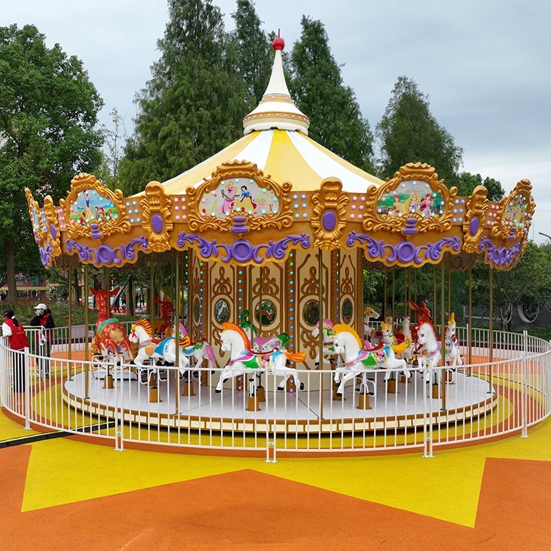 Scenic luxury carousel amusement equipment outdoor park new large ...