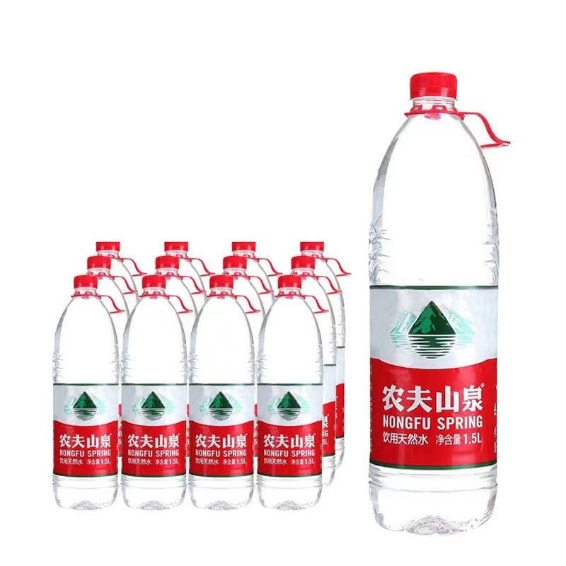 农夫山泉饮用天然水1.5L*12瓶整箱大瓶农夫山泉1.5升矿泉水 包邮-阿里巴巴