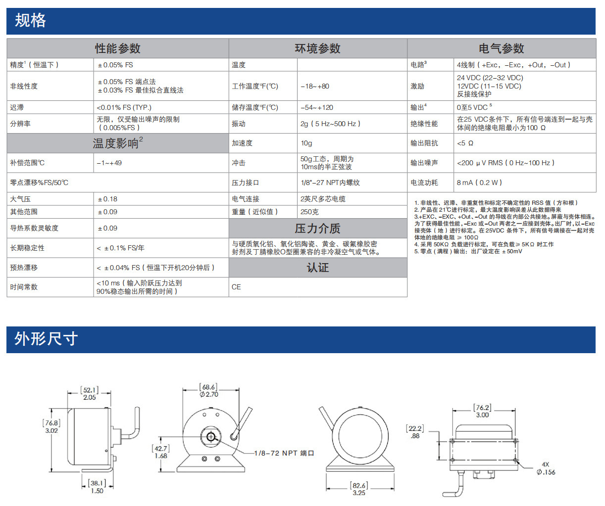 Setra西特270-100P-G-1F-2B-02-N-NN大气压传感器270高精度表压器-阿里巴巴
