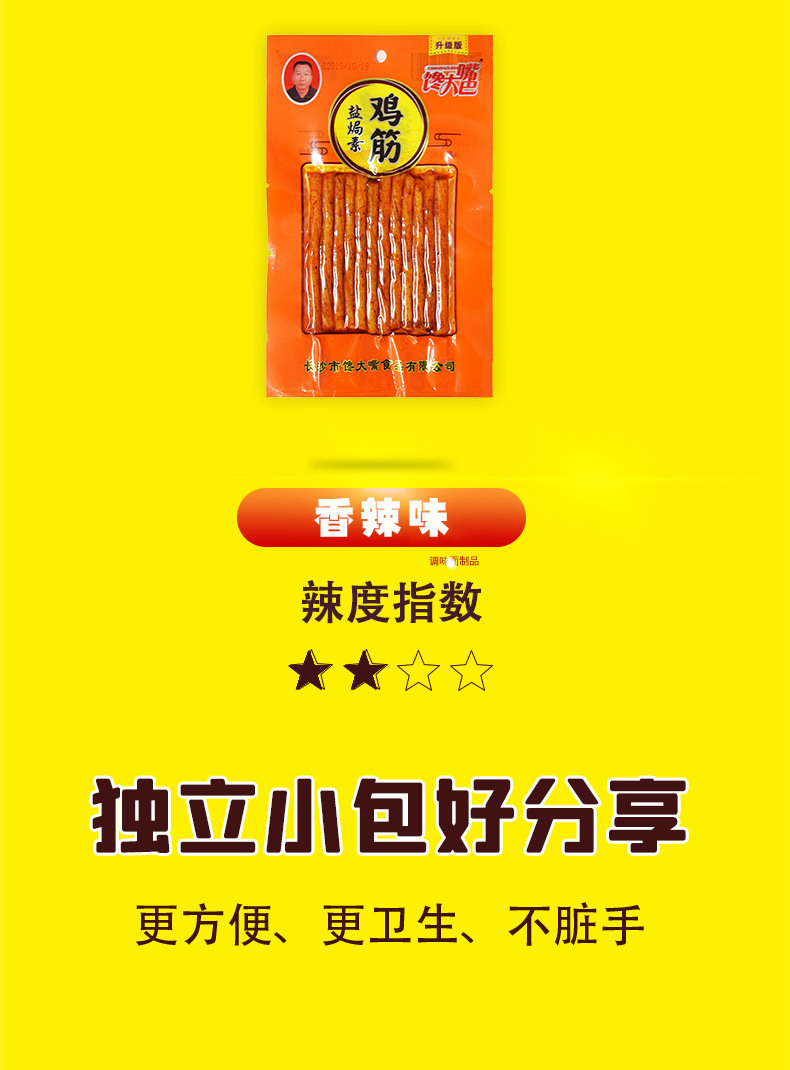 馋大嘴巴盐焗素鸡筋82g/32g*20包网红辣条小吃零食麻辣食品批发-阿里巴巴