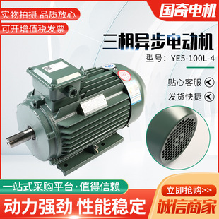 YE5-100L-4三相异步电机2.2KW三相异步电动机一级能效普通电机-阿里巴巴